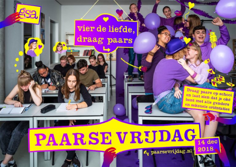 Paarse Vrijdag 14 dec: ook op Het Schoter en het Nova College